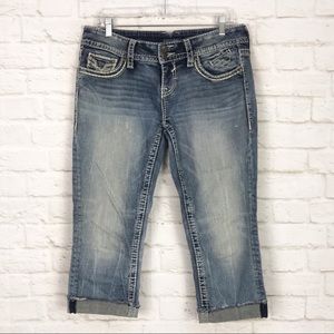 Vigoss | Jeans | Vigoss The Dallas Capri Distressed Light Capri 56 ...